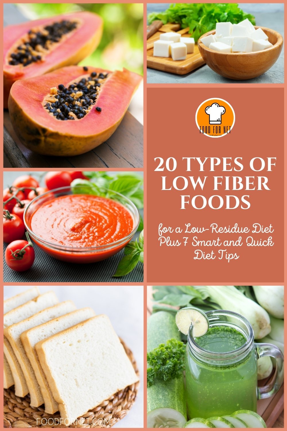 20 Types of Low Fiber Foods for a Low-Residue Diet Plus 7 Smart and ...