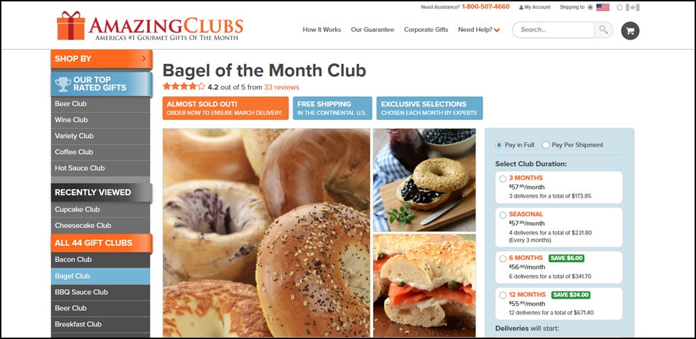 Top 12 Bagel of the Month Clubs + A Bagel Gift Basket | Food For Net