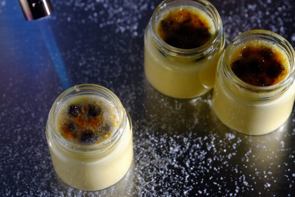 Sous Vide Blueberry and Saffron Crème Brûlée | Food For Net