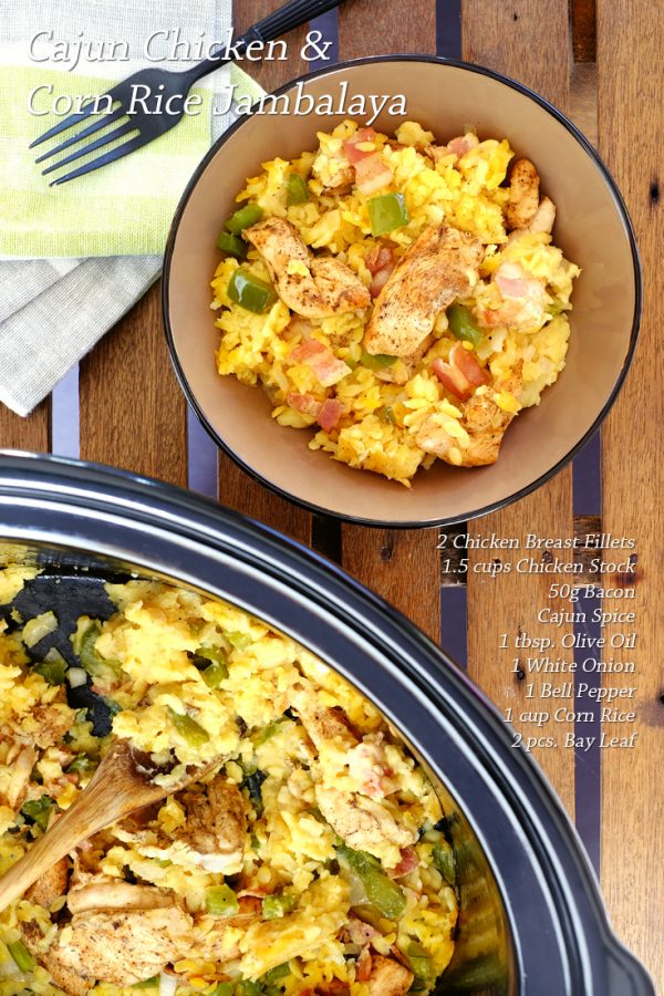Slow Cooker Cajun Chicken and Corn Rice Jambalaya | Food For Net