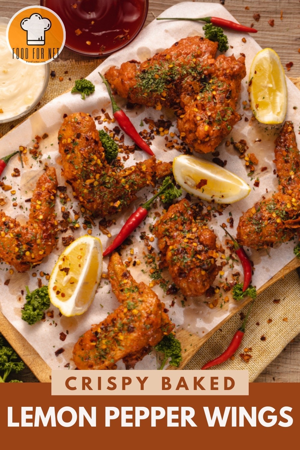 Crispy Baked Lemon Pepper Wings Recipe | Food For Net