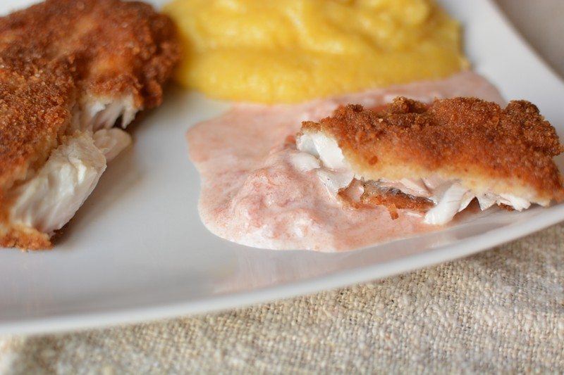 Fried Carp with Polenta and Garlic Sauce | Food For Net