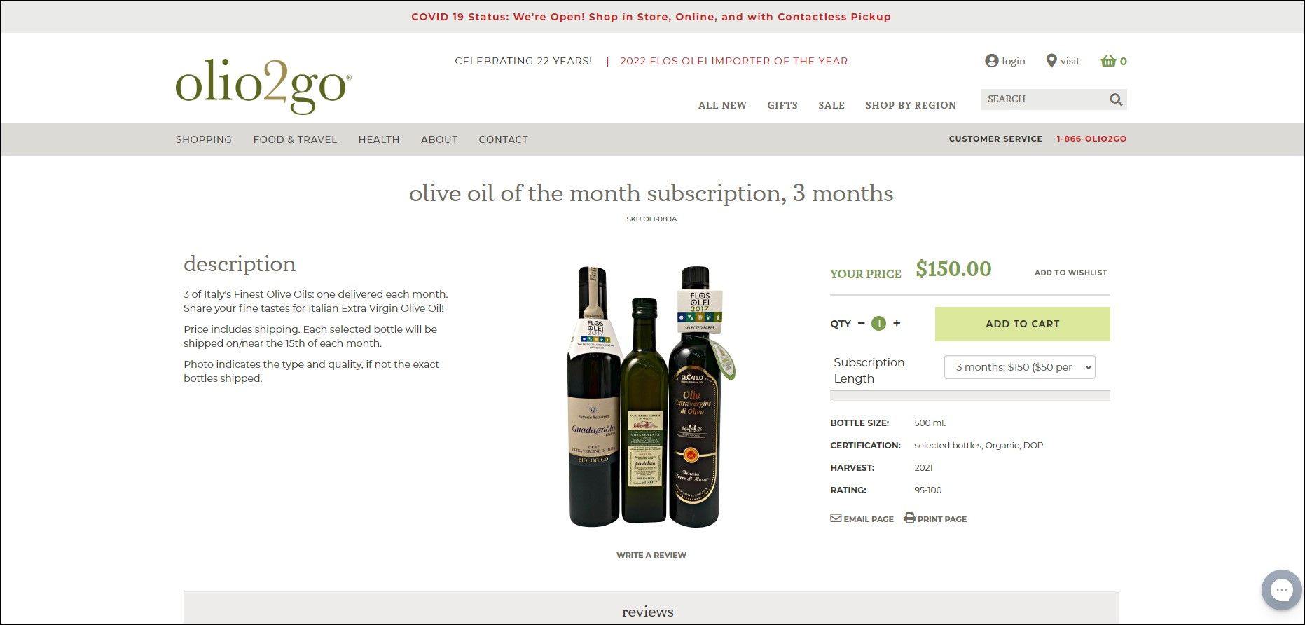 22 Olive Oil Of The Month Clubs For The Best Of The Best No Matter How ...