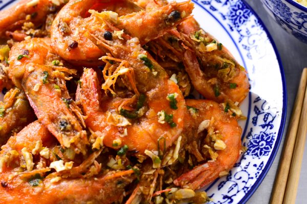 Salted Egg Prawns | Food For Net