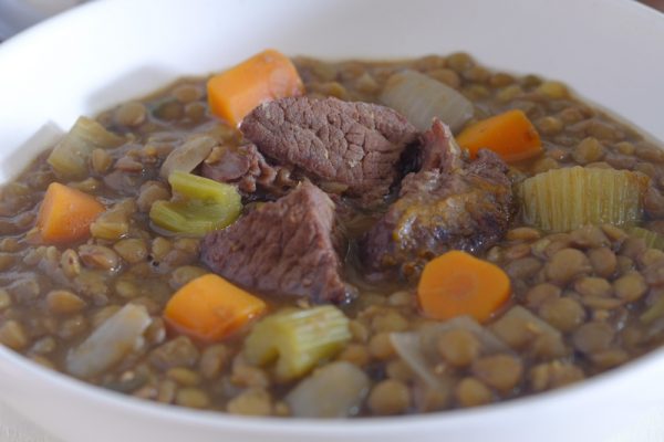 Slow Cooker Beef and Lentil Stew | Food For Net