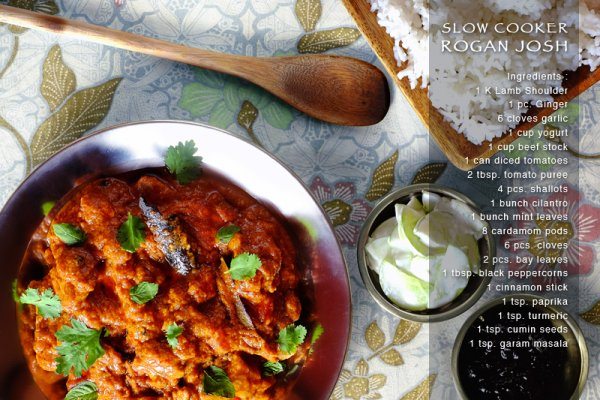 Slow Cooker Rogan Josh (with cucumber raita, and a date chutney) | Food ...