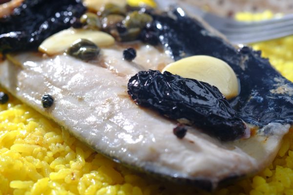 Sous Vide Milkfish Confit with Sun-Dried Tomatoes, Garlic, and Capers ...