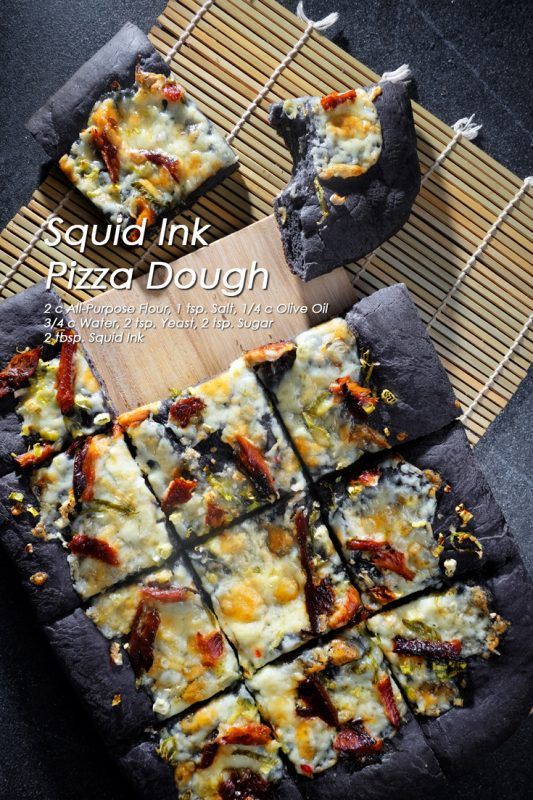 Squid Ink Pizza Dough Recipe | Food For Net