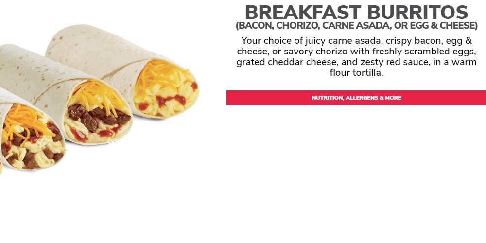Best Fast Food Breakfast Burritos | Food For Net