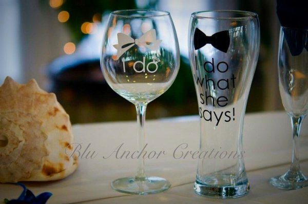 42 Custom Wedding Glassware Ideas From The Geniuses At Etsy | Food For Net
