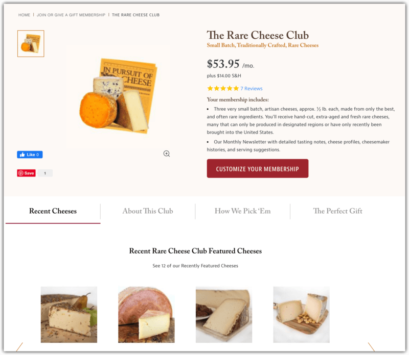 Rare Cheese Club Review | Food For Net
